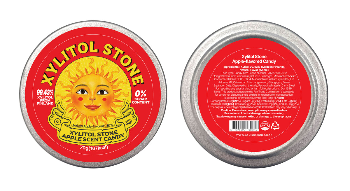 Xylitol Stone | Delicious Sugar Free Candy | 100% Finnish Xylitol Mint